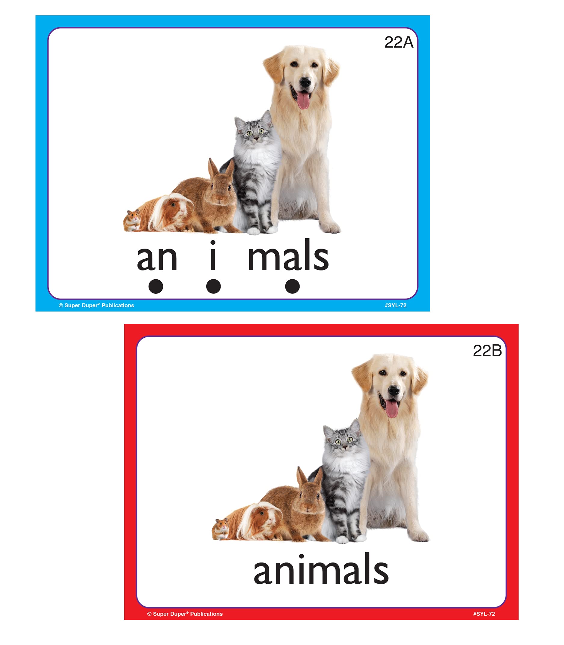 Super Duper Publications | Syllable Practice Fun Deck Flash Cards | Educational Learning Resource for Children