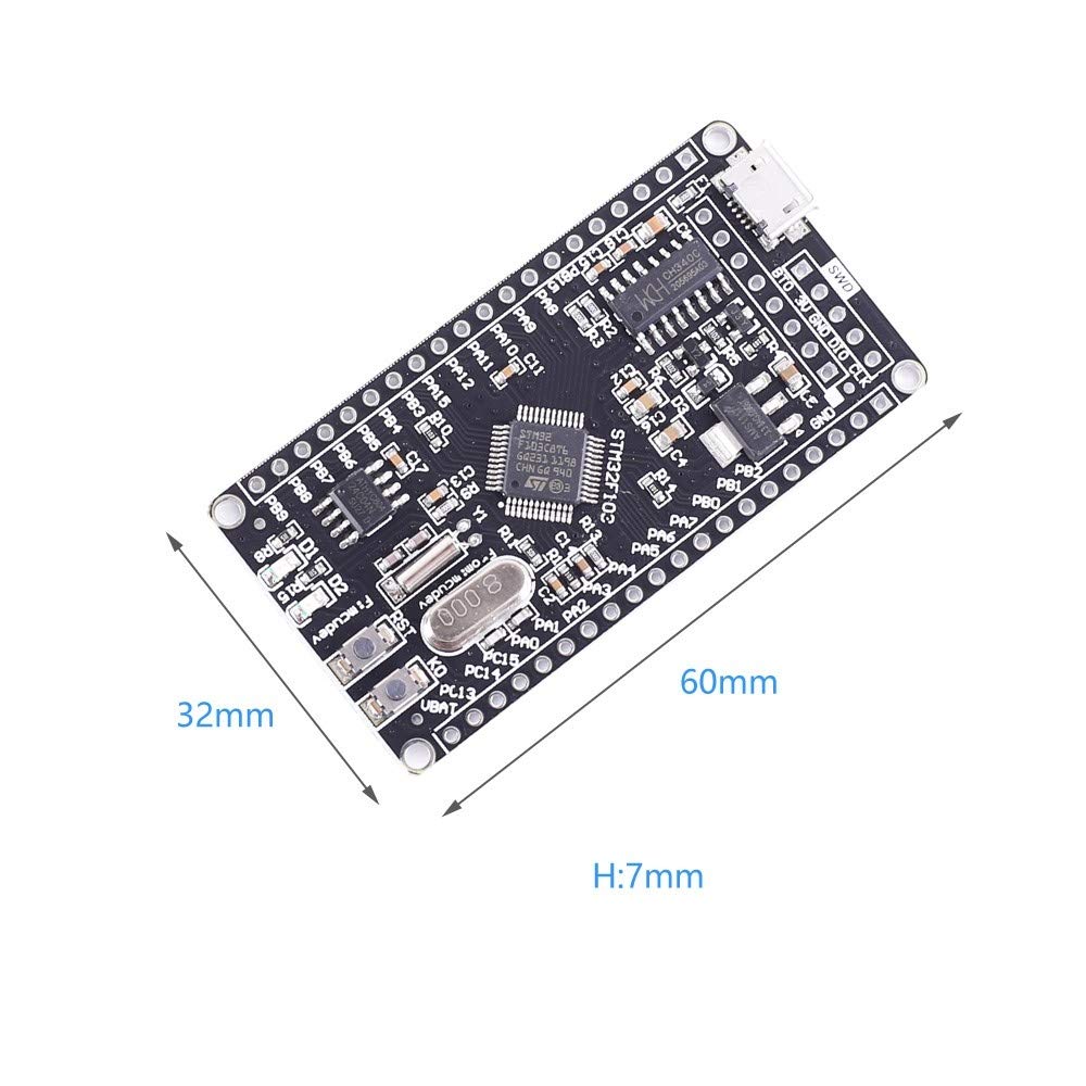 STM32F103C8T6 Development Board, ARM STM32F103 USB Programmable MCU Controller STM32 Cortex-M4 System Board