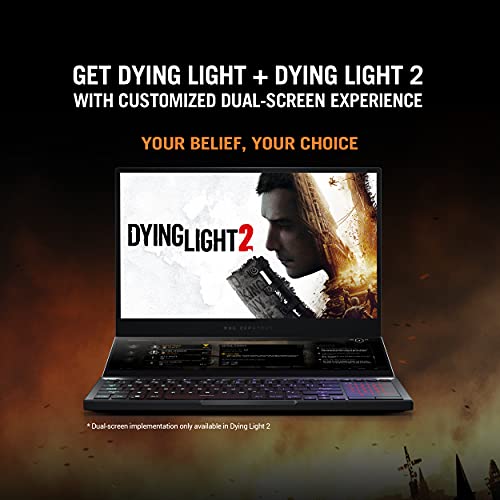 ASUS ROG Zephyrus Duo SE 15 Gaming Laptop, 15.6β 300Hz FHD IPS Type Display, NVIDIA GeForce RTX 3080, AMD Ryzen 9 5900HX, 32GB DDR4, 1TB PCIe SSD, Per-Key RGB Keyboard, Windows 10 Pro, GX551QS-XS98