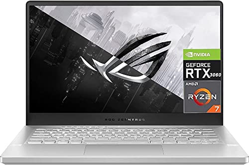 ASUS ROG Zephyrus Gaming Laptop 2022 Newest, 14 inch FHD 144Hz, AMD Ryzen 7 5800HS, 24GB RAM, 1TB SSD, NVIDIA GeForce RTX 3060, Backlit Keyboard, WiFi 6, Windows 11 Home, Bundle with JAWFOAL