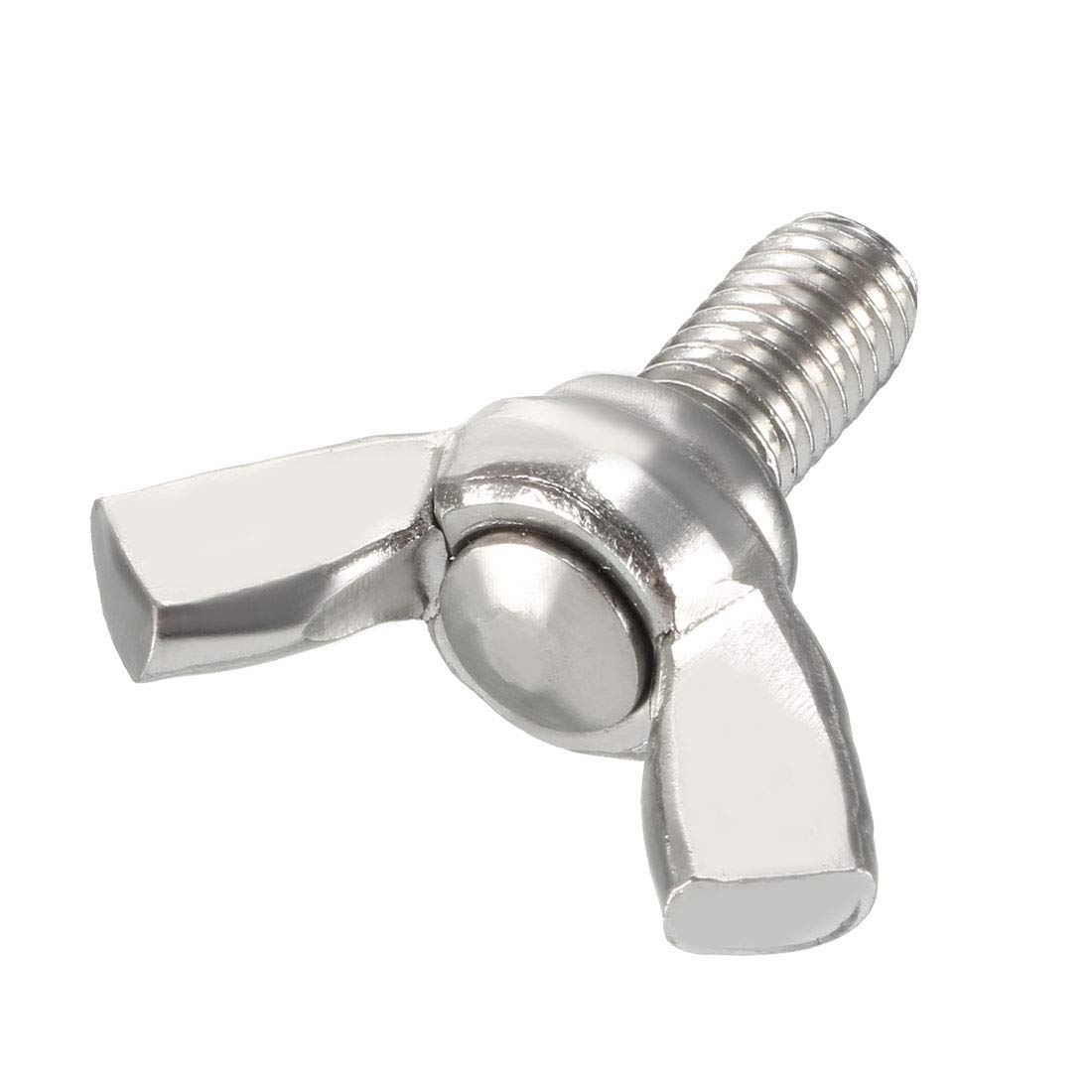 uxcell Wingbolt Butterfly Wing Thumb Hand Screws Bolts M6x12mm 1mm Pitch Carbon Steel 10pcs