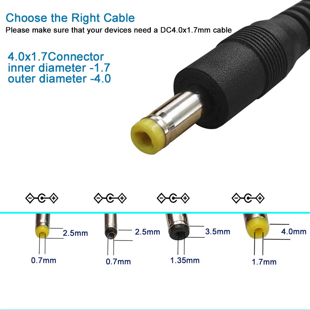 SIOCEN 3 Packs 4FT USB 2.0 A Male to DC 4.0mm x 1.7mm 5 Volt DC Barrel Jack Power Cable,DC 5V Power Plug Connector Charger Cord for Sony PSP 3000 2000 1000,Tablet,Cellphone,Laptop,Netbook,Electronics