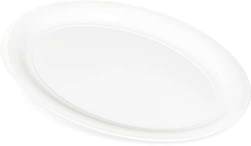 Carlisle FoodService Products Displayware Plastic Catering Platter 21" x 15" White