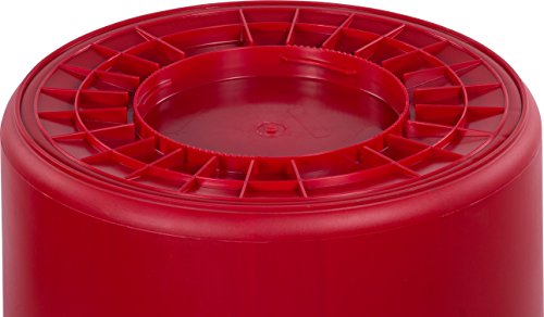 Carlisle FoodService Products CFS 34105505 Bronco Round Waste Container Only, 55 Gallon, Red