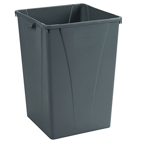 Carlisle FoodService Products 34393523 Centurian Polyethylene Waste Container, 35 Gallon Capacity, 19.51" Length x 21.18" Width x 27-5/8" Height, Gray