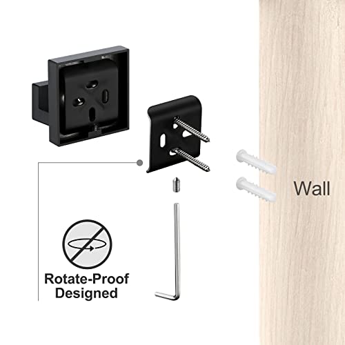 BANOLUX Bath Towel Holder Thicken 24 Inch Single Towel Bar for Bathroom, Bathroom Accessories Heavy Duty Wall Mounted, Matte Black