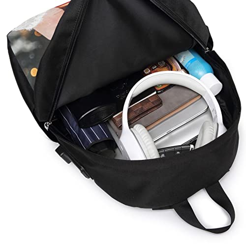AHOBAGGA Custom Backpack Personalized Large Capacity Shoulder Traveling Bag Add Your Customized Photo Picture Text Casual Backpack Travel Knapsack Standard Size For Learning Travel Work