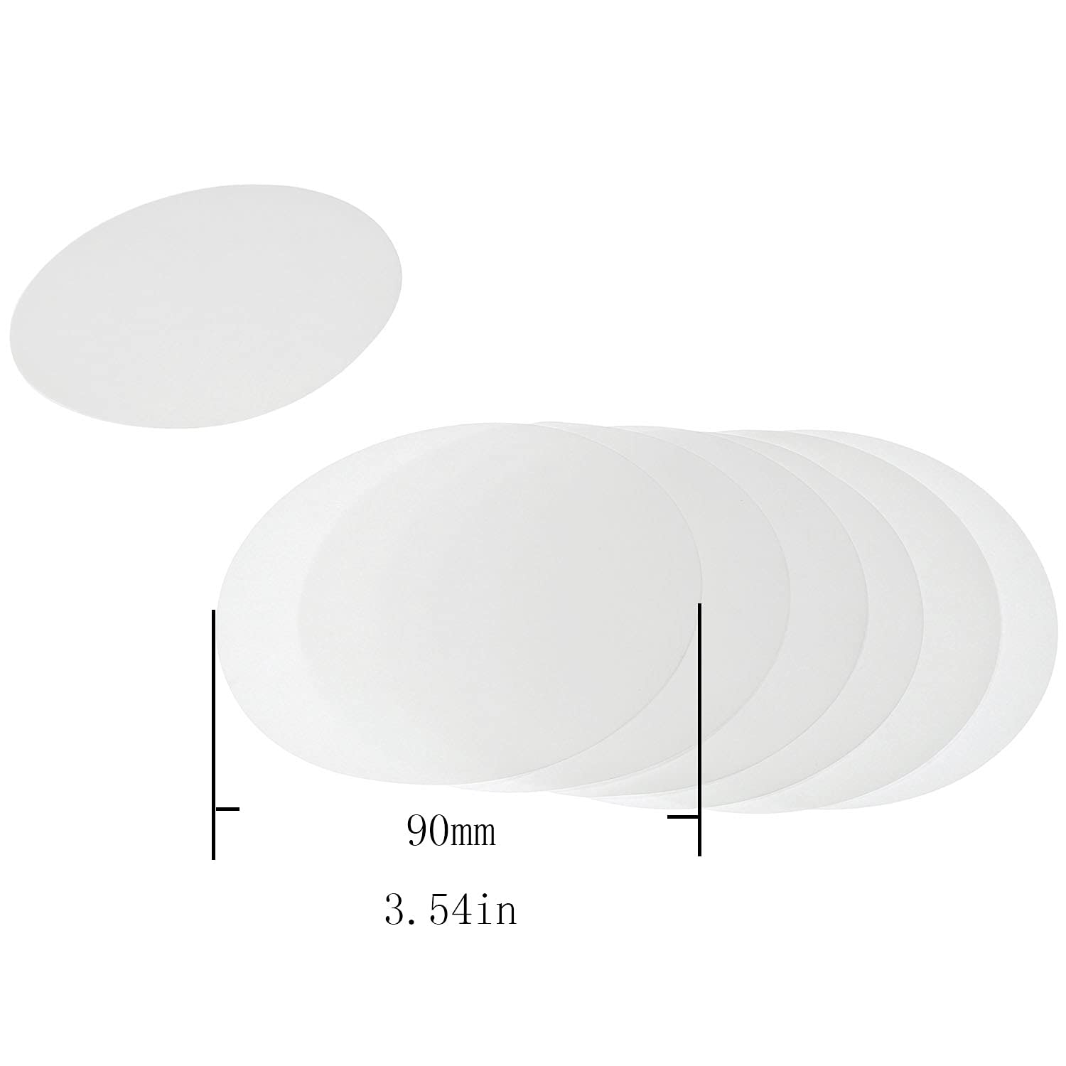 Longdex Filter Paper 100PCS 9cm Laboratory Supply Ashless Quantitative Circles Filter Paper Medium Speed Cellulose Filter Paper