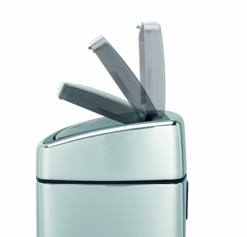 Brabantia Rectangular Touch Bin, 10 L - Brilliant Steel