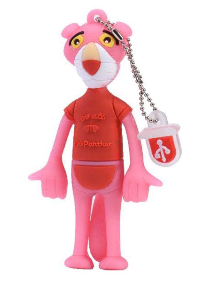 2.0 Pink Panther Cartoon 16GB USB External Hard Drive Flash Thumb Drive Storage Device Cute Novelty Memory Stick U Disk Cartoon