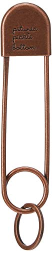Petunia Pickle Bottom Safety Pin Keychain - Antique Copper