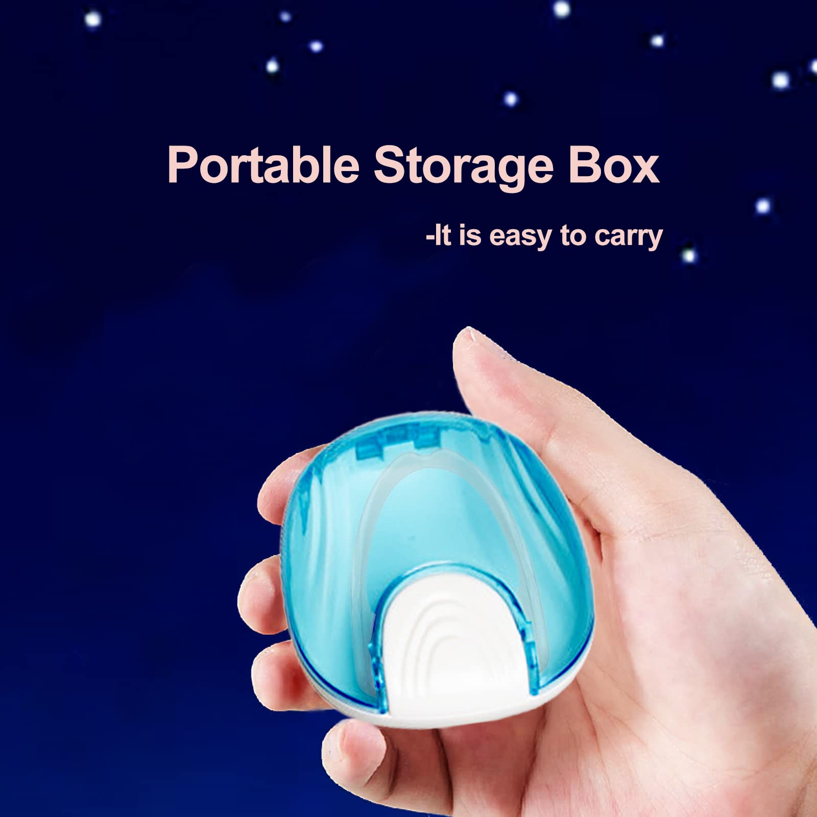 8PCS Mouth Guard for Grinding Teeth - Comfort-Fit Dental Night Guard with Portable Container Case for Clenching Teeth