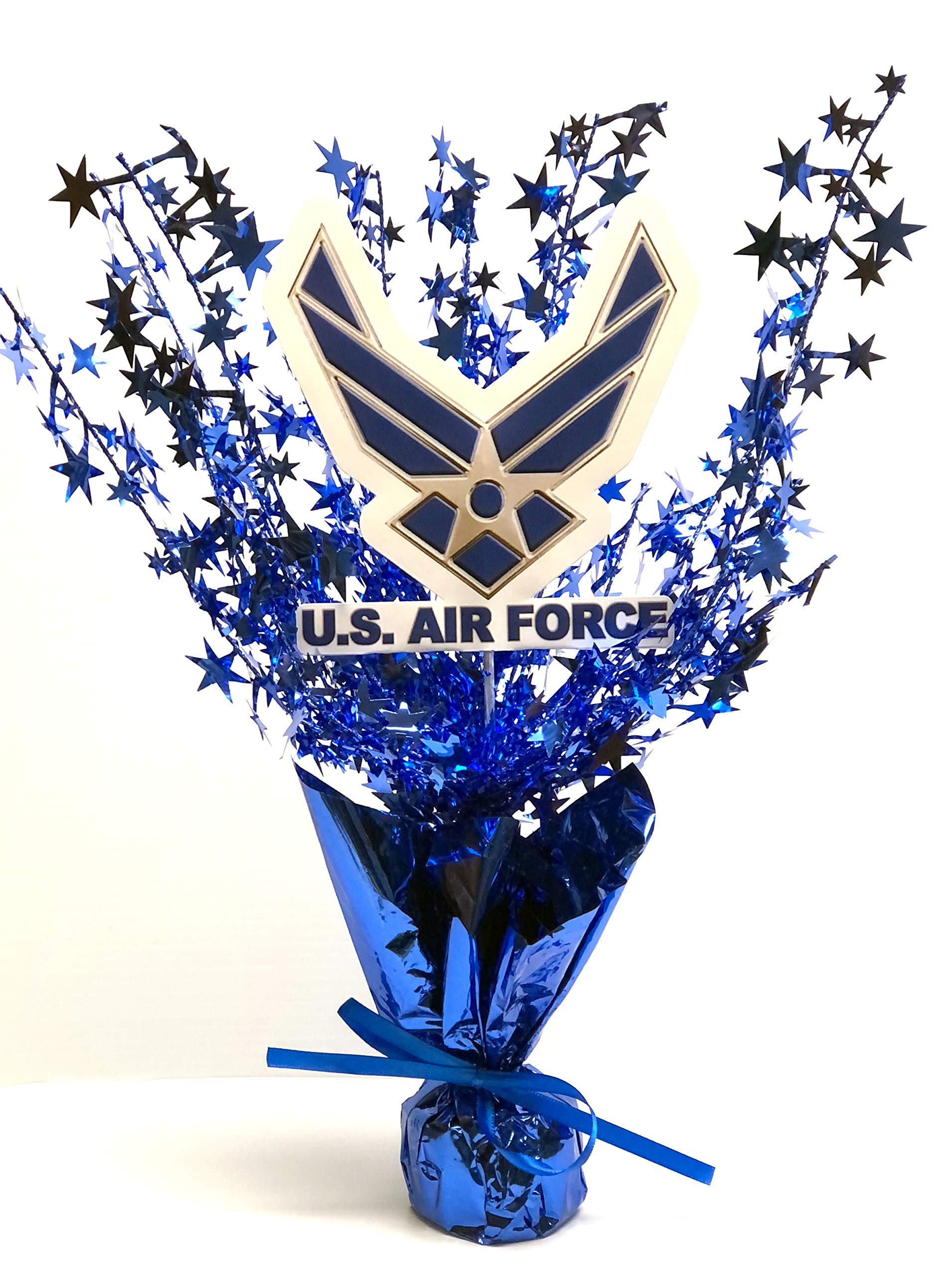 AIR Force Wing Blue Centerpiece (Each) Table Decoration, Balloon Weight