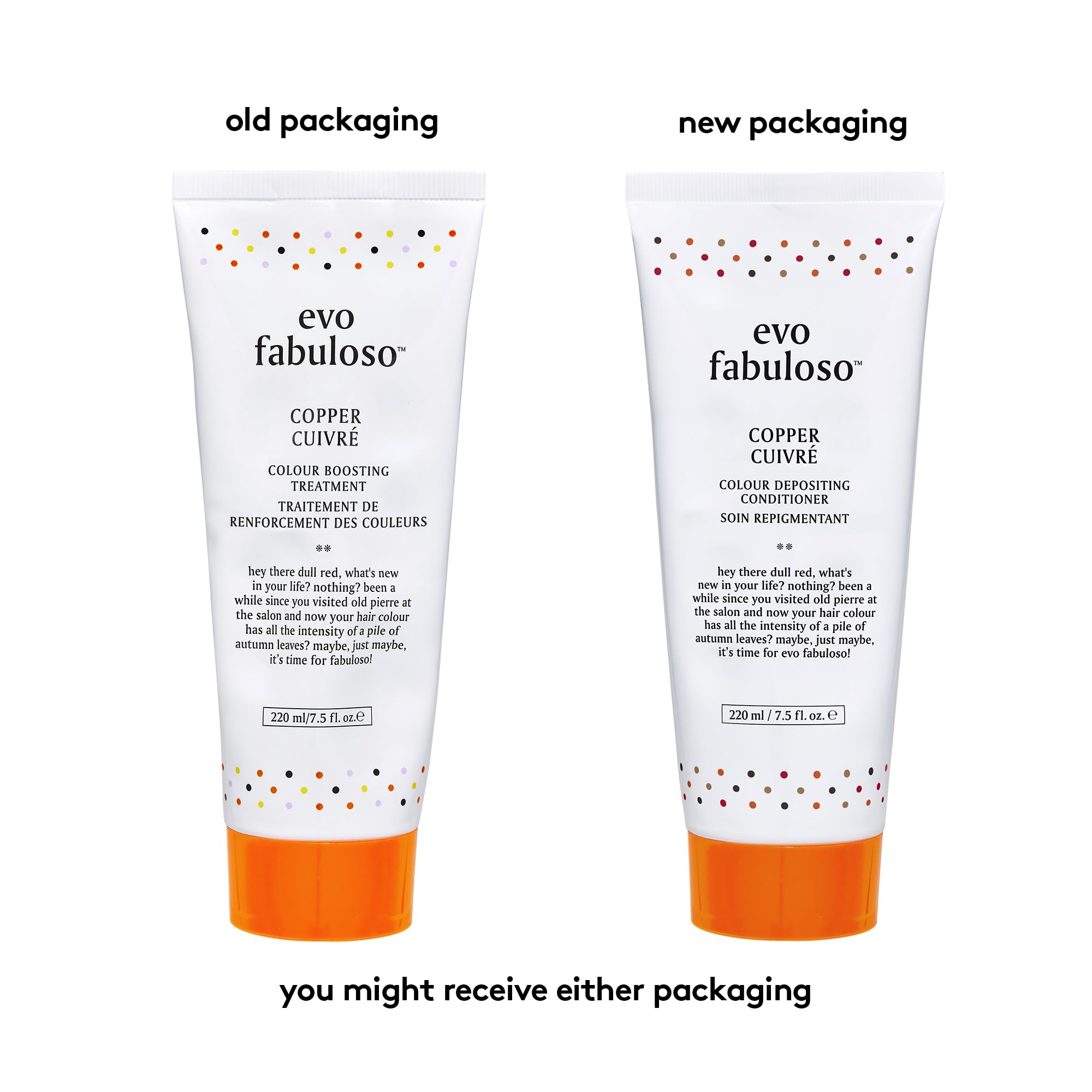 Evo Fabuloso Copper Color Depositing Treatment - Color-Treated Hair Conditioner - Helps Maintain Color Depth, Tone & Shine - 220ml / 7.5fl.oz