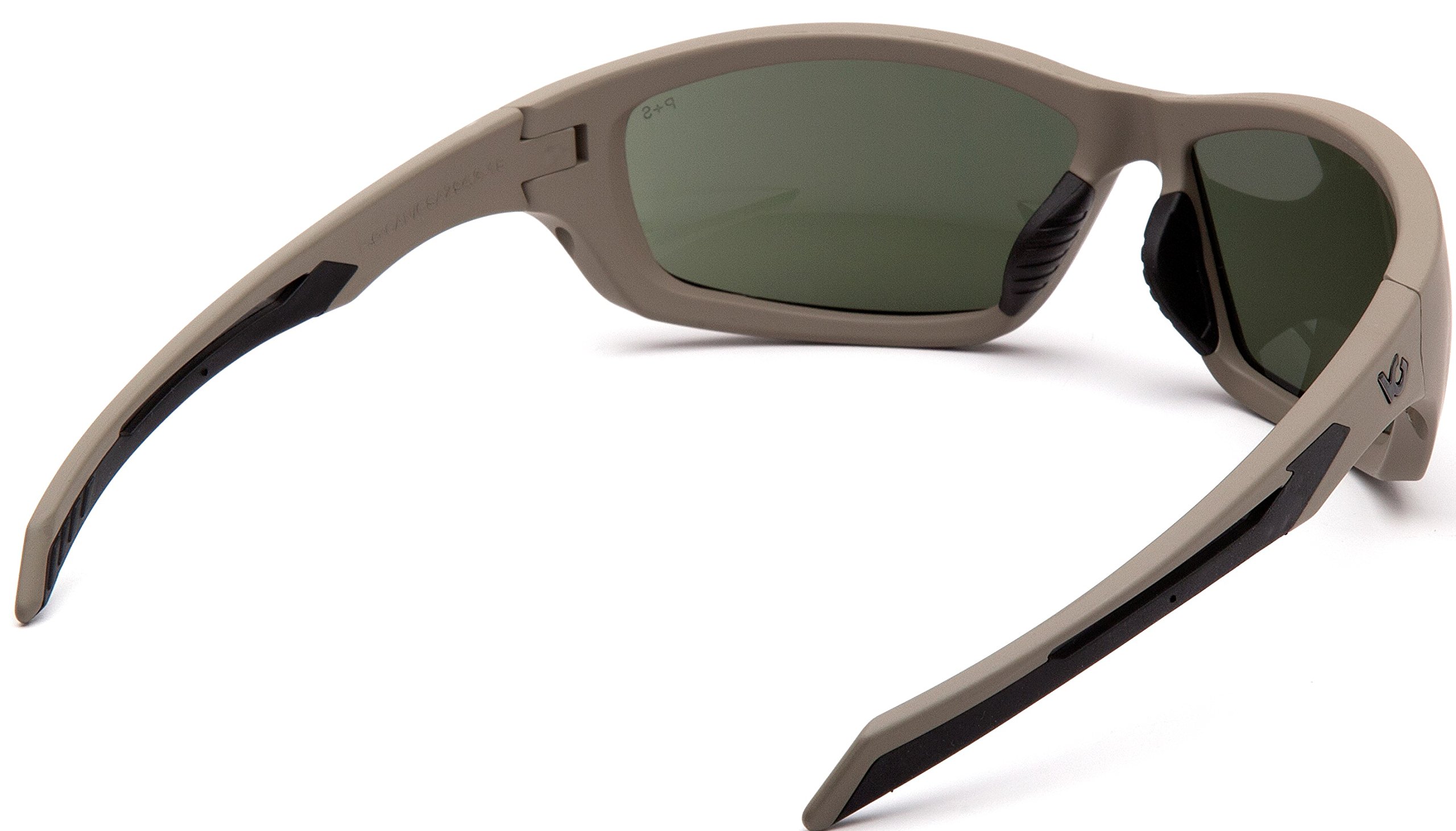 Venture Gear Howitzer Safety Glasses Tan Frame/Forest Gray Lens