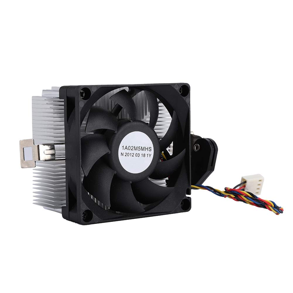 Plyisty Black Excellent Heat Dissipation Performance 12V 2200RPM CPU Fan, No Noise CPU Cooling Fan, CPU Cooler, for AM2 AM3 AM3+ FM1 FM2 FM2+