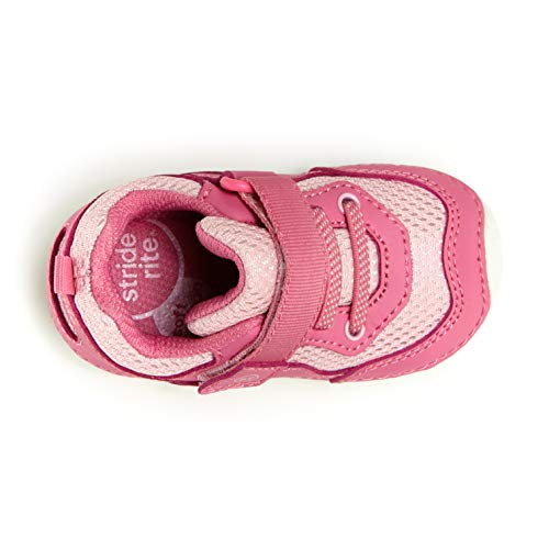 Stride Rite baby boys Soft Motion Rhett Sneaker, Pink, 5 Toddler US