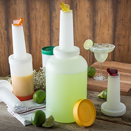 Carlisle FoodService Products Stor N' Pour Plastic Bottle Pourer, Bar Service Pack, Bar Supplies With Bar Service Part For Bar, Assorted