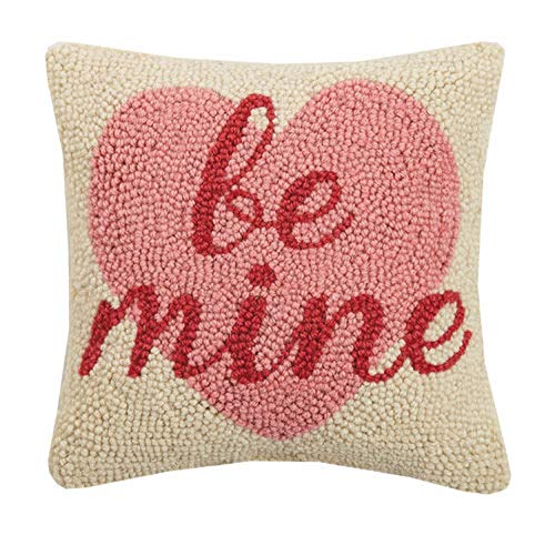 Peking Handicraft 30JES1586C10SQ Be Mine Hook Pillow, 10-inch Square
