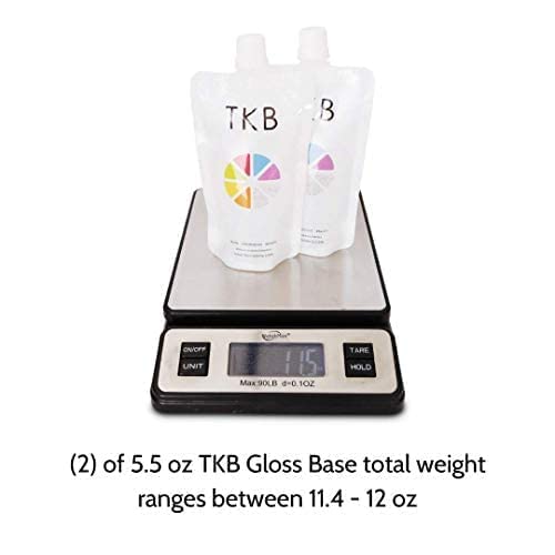 TKB Lip Gloss Base | Clear Versagel Base for DIY Lip Gloss, Made in USA 11 oz (2 of 5.5 oz bags) Mineral-Oil-Free