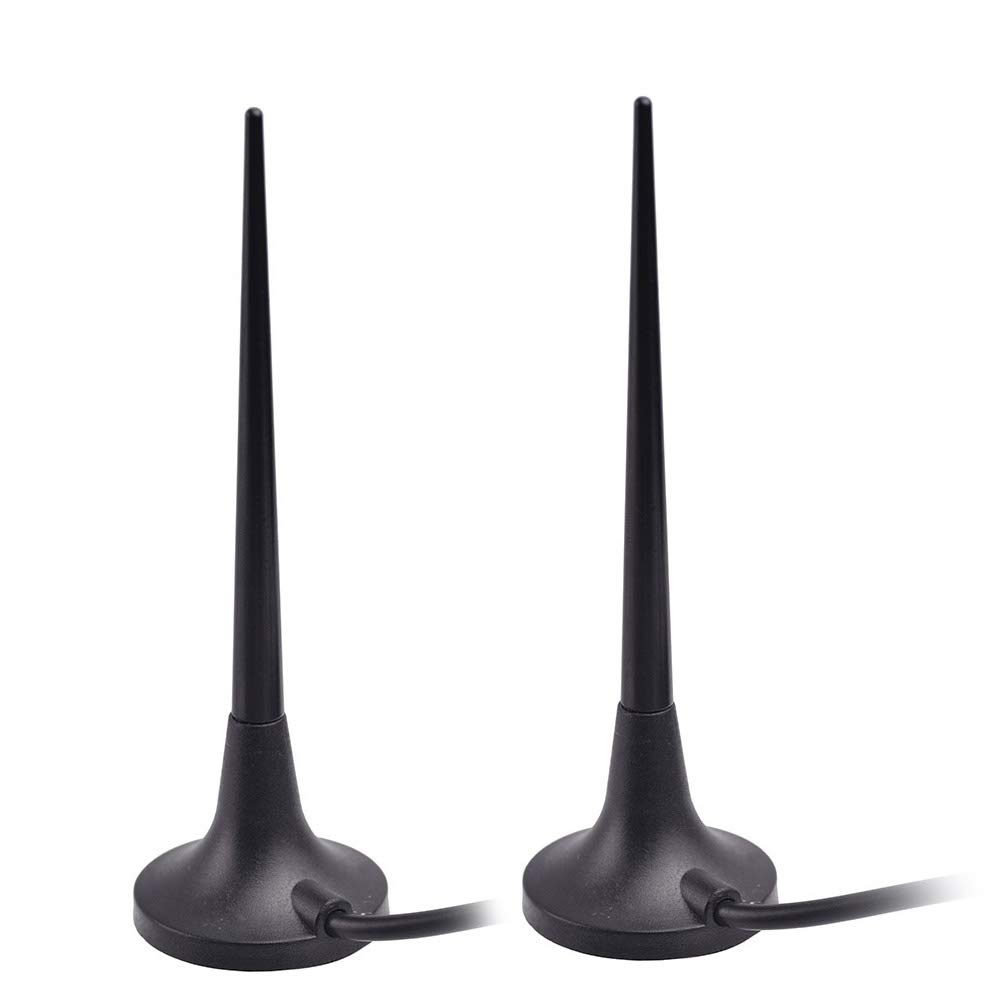 Eightwood 3G 4G LTE GSM Antenna SMA Male Magnetic Antenna (2-Pack) for 4G Router Mobile Hotspot Wiresless Home Phone