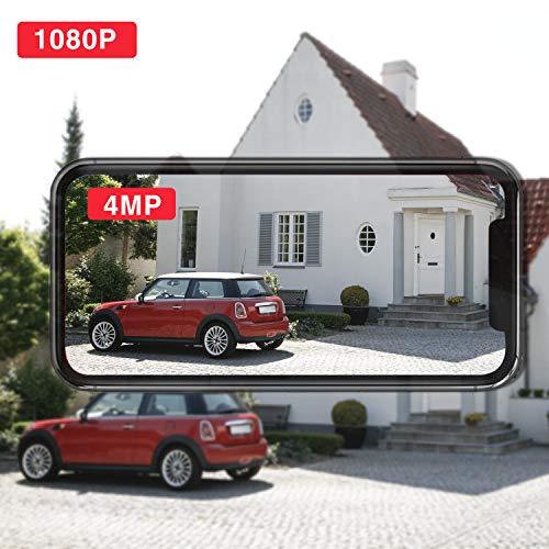 Foscam PoE Ultra HD 2K 4MP IP Camera, Outdoor/Indoor Security Video Surveillance Camera,AI Human/Motion Detection & Alert Notification,66ft Night Vision with 30 IR-LEDs,2-Way Audio & IP66 Waterproof