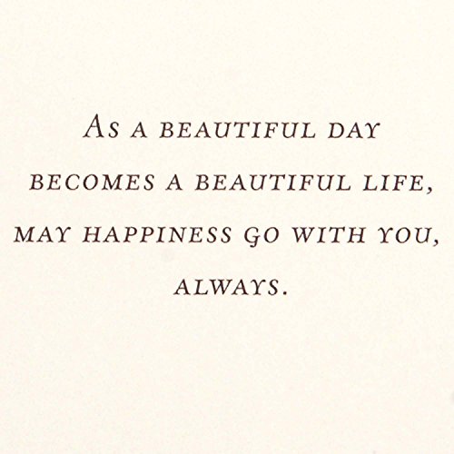 Hallmark Signature Wedding Card (May Happiness Go With You Always)