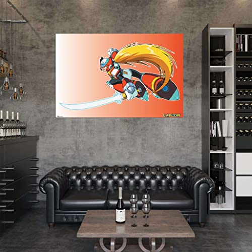 556699 Mega Man Zero Jump Picture DECOR WALL 24x18 PRINT POSTER