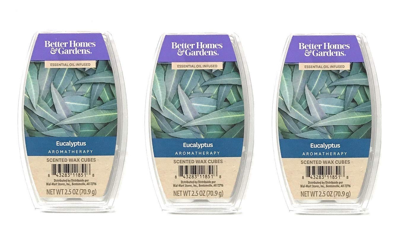 Better Homes & Gardens Aromatherapy Essential Oil Infused Wax Melts - 2.5 OZ - 3 Pack (Eucalyptus)
