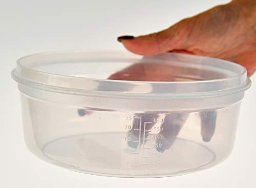 Home-X Plastic Food Storage Containers for Lunch, Reusable Bowls for Meal Prep, 6 Pieces