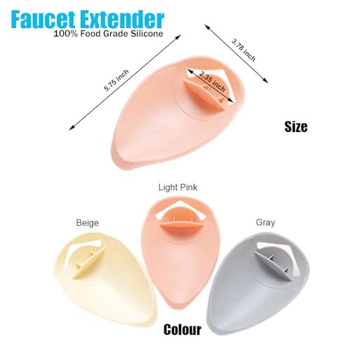 Faucet Extender for Toddlers - Sink Extender for Kids Hand Washing, Bathroom Sink Spout Wash Helper for Children Baby(3 Pack)