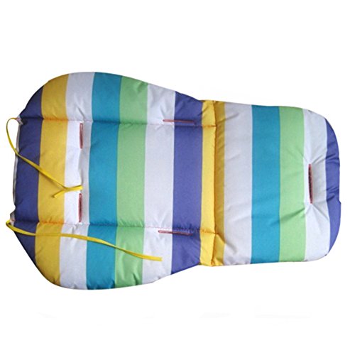 Waterproof Rainbow Baby Kids Car Seat Cotton Liner Padding Breathable Water Resistant Stroller Pushchairs Seat Cushion Pad Protector,Universal Fit (Purple)