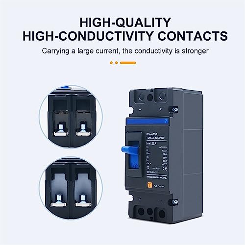 2P DC 1000V DC Solar Molded Case Circuit Breaker MCCB Overload Protection Switch Protector for Solar Photovoltaic PV (Size : 150A)