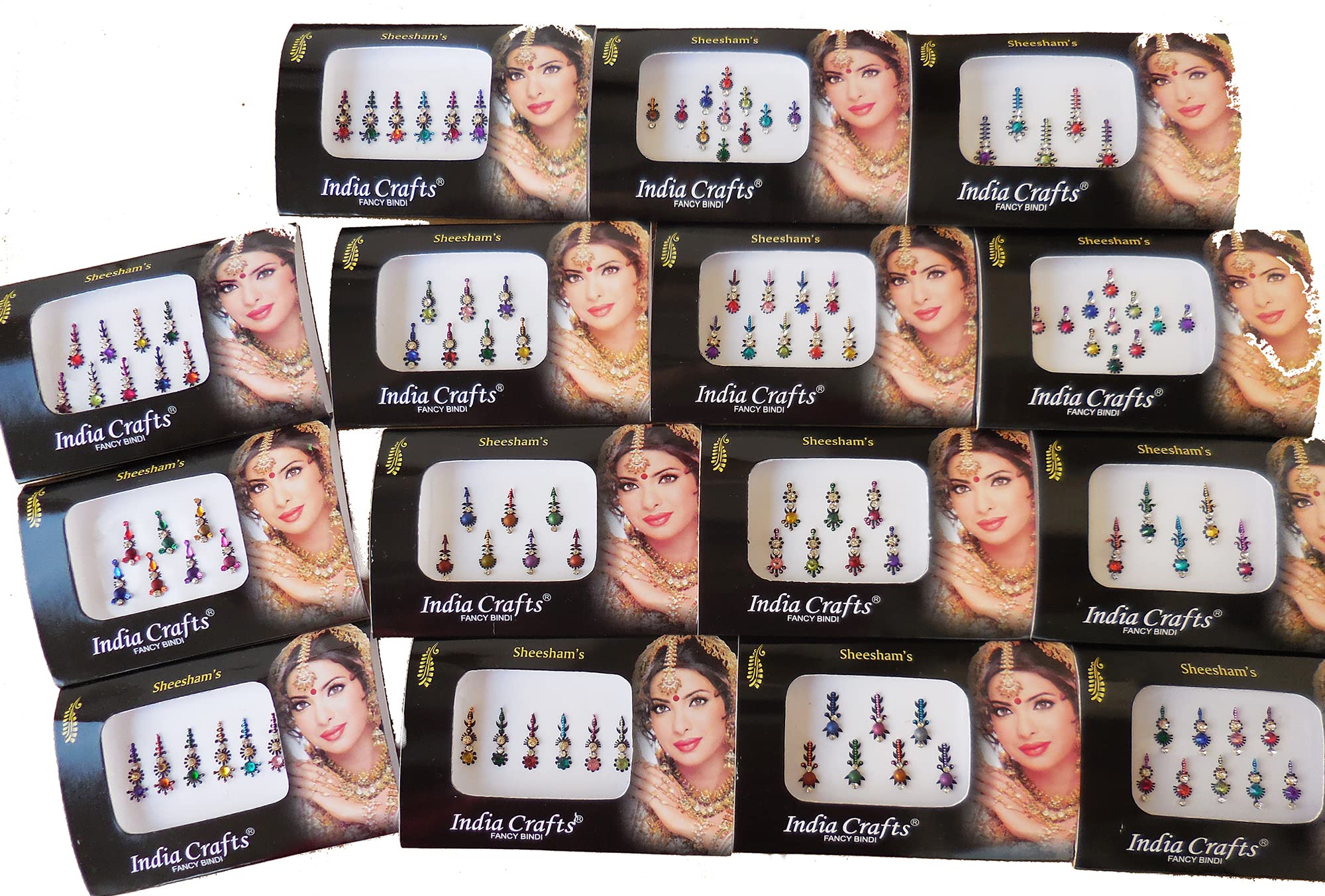 6 Different Bindi Packs Mix n Match Face Jewels Bollywood Stickers Indian Bindi