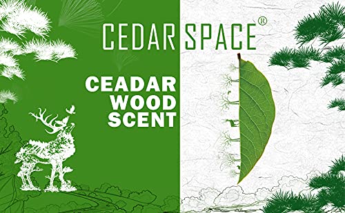 Cedar Space Cedar Blocks for Clothes Storage 100% Natural Aromatic Red Cedar Rings 72Pcs Protection for Wardrobes Closets and Drawers