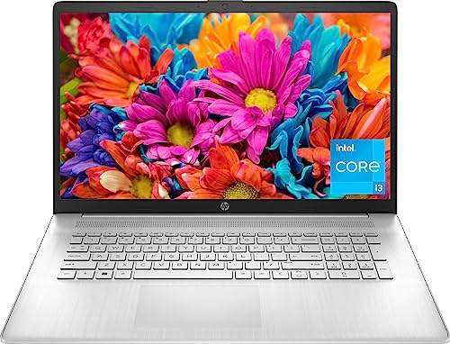 HP Newest 17.3" HD+ Business Laptop, Intel Quad Core i3-1125G4(>i5-1035G4), 16GB RAM, 1TB NVMe SSD, Fullsize Keyboard, WiFi, HDMI, Webcam, USB-A&C, Windows 11, CUE Accessories