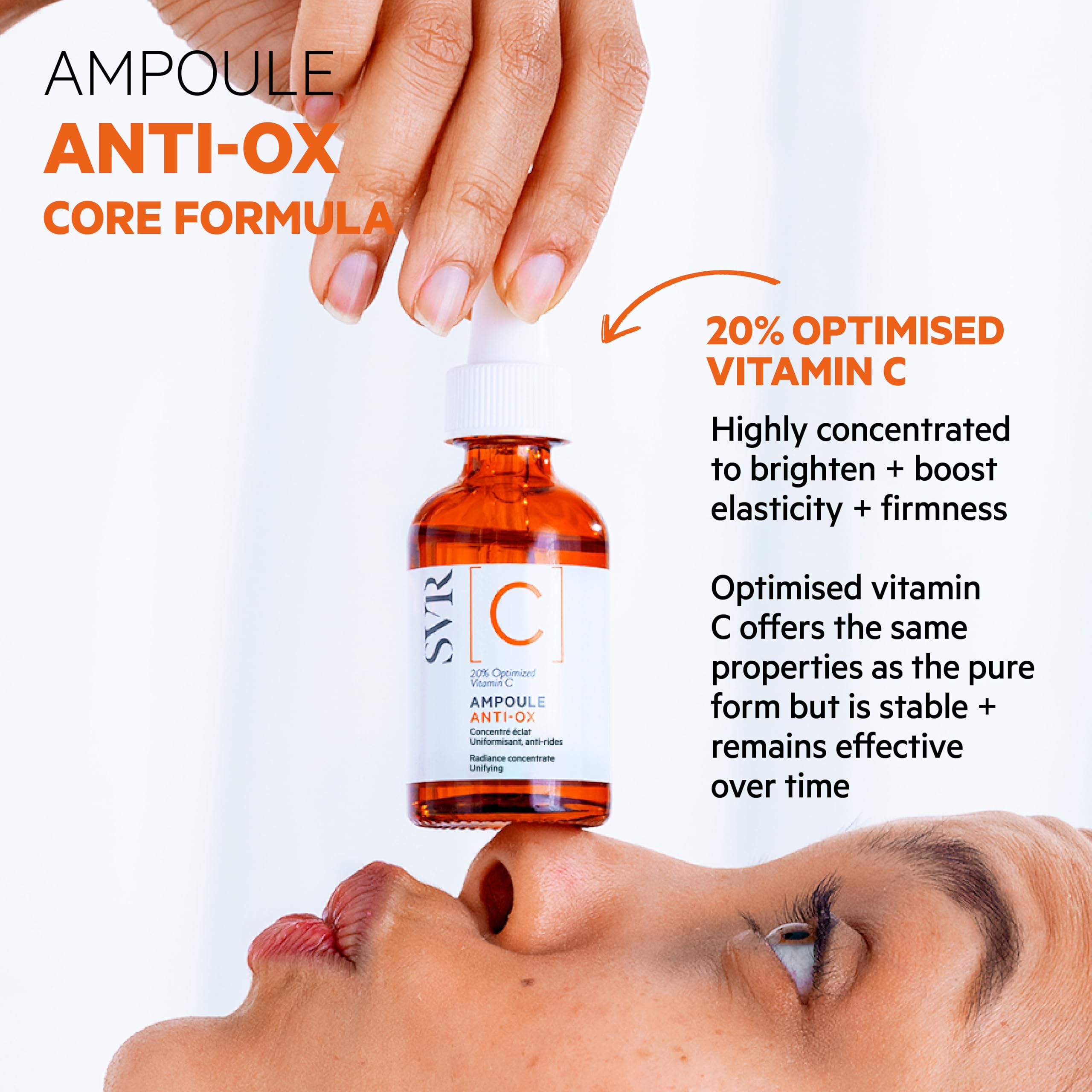 SVR Vitamin C Brightening Face Serum With 20% Optimized Vitamin C For Fine Lines, Uneven Skin Tone & Dull Skin. Improves Radiance & Firmness, 1 Fl.oz.