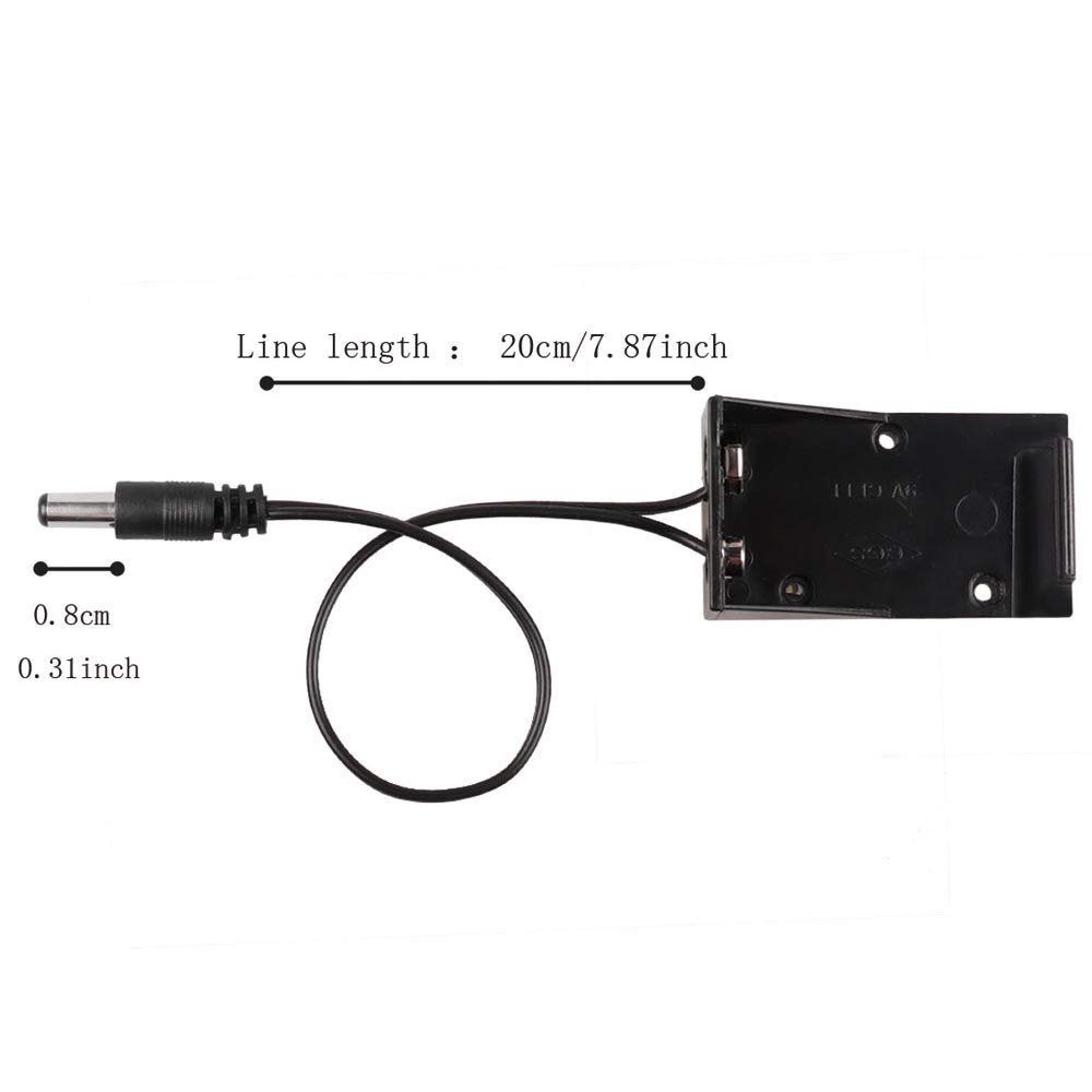2Pack 9V Battery Clip Connector Cable with Holder Box for Arduino UNO R3 Mega 2560 Power Module 6F22 6LR61 mn1604 pp3 Baterries