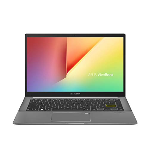 ASUS VivoBook S14 S433 Thin and Light Laptop, 14in FHD Display, Intel Core i5-1135G7 CPU, 8GB DDR4 RAM, 512GB PCIe SSD, Thunderbolt 3, Wi-Fi 6, Windows 10 Home, Indie Black, S433EA-DH51 (Renewed)