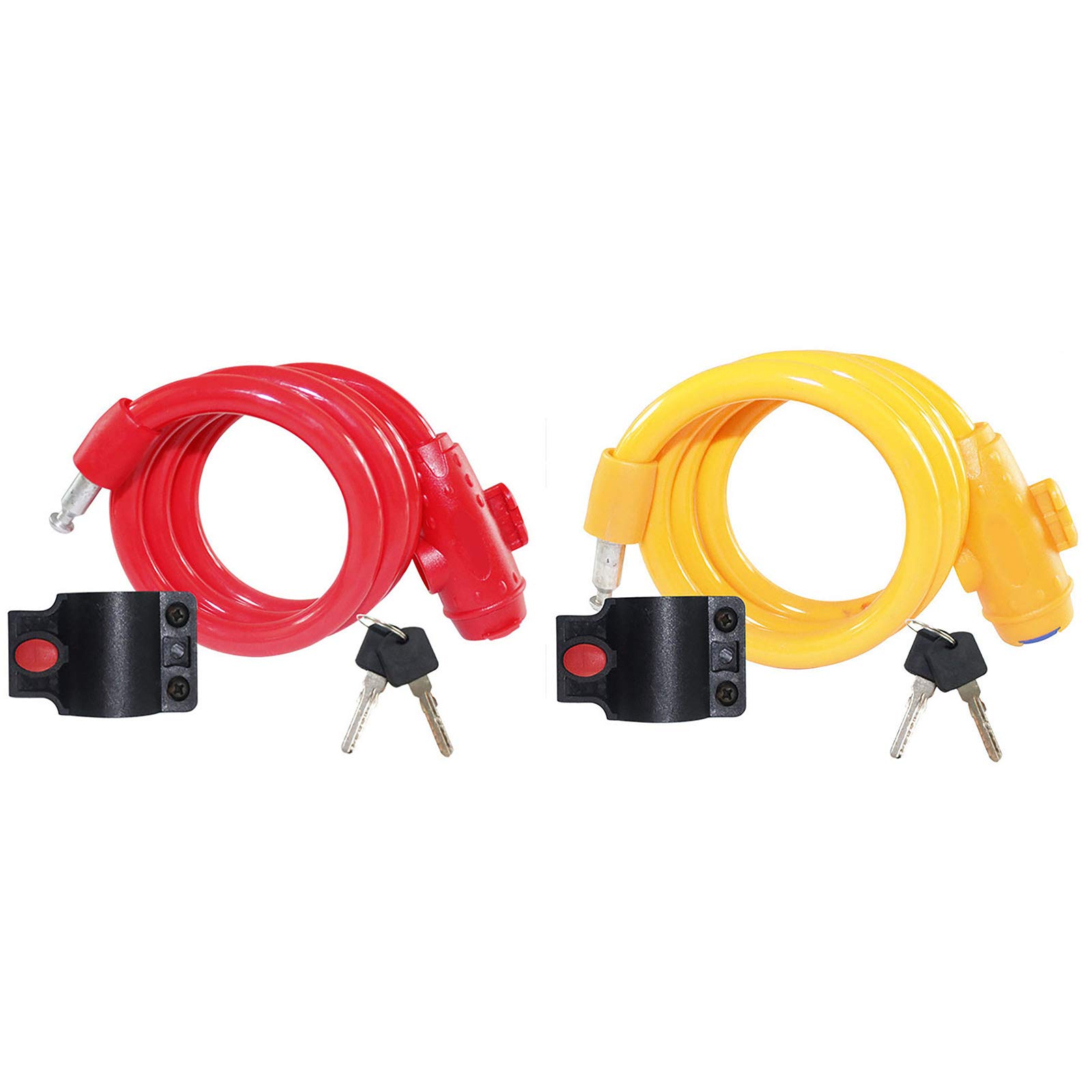 2Set High Hardness Electric Vehicle Lock Bicycle Chain Lock Road Wire Lock Mountain Bike Accessories