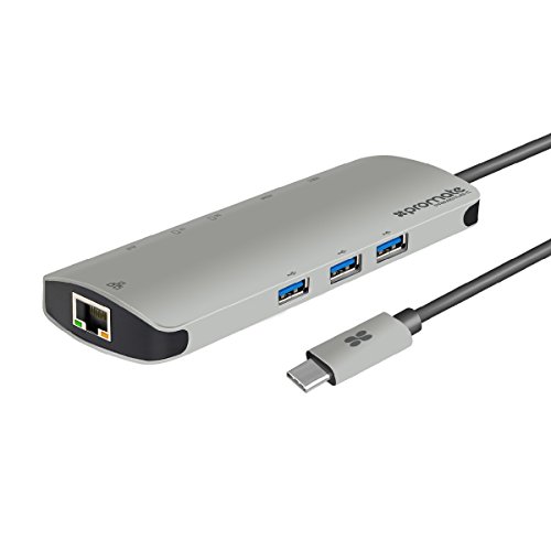Promate All-in-One USB Type-C Hub (Charging) Silver