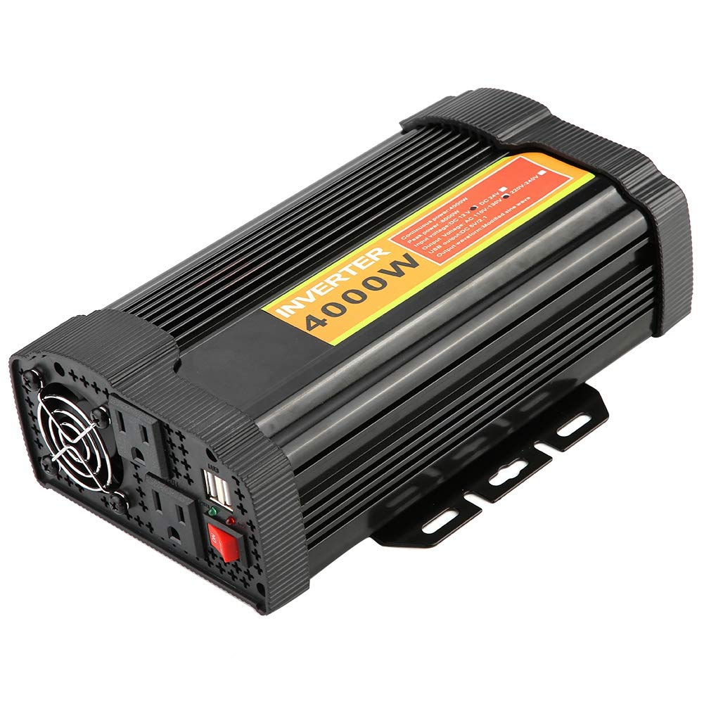 4000W 12V DC Inverter,12V DC to 110V AC 4000W Car Auto Voltage Transformer Inverter Converter Car Charge Popular