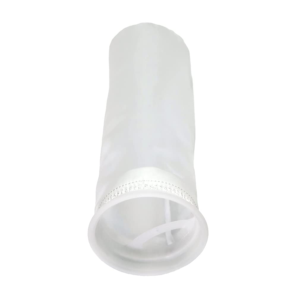 Reefsys 4 Inch Ring Cylindrical Nylon Filter Socks 200 Micron 4-Pack