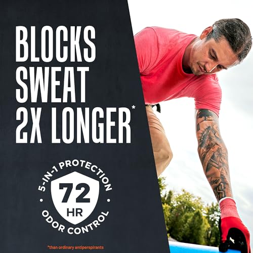 Right Guard Xtreme Defense Antiperspirant & Deodorant Gel | 5-in-1 Protection For Men | Blocks Sweat 2X Longer | 72-Hour Odor Control | Arctic Refresh Scent, 4 oz. (4 count)