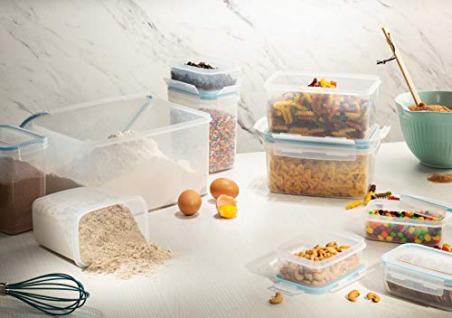 Komax Biokips Airtight Food Storage Containers With Lids | Set of 6 Kitchen Pantry Organization and Storage Containers | BPA-free Sugar, Flour, Dry Food Containers