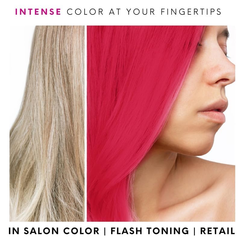 Watercolors INTENSE Semi Permanet Color Depositing Shampoo. Sulfate & Paraben Free to Maintain & Enhance Hair Color 8 fl oz - PINK