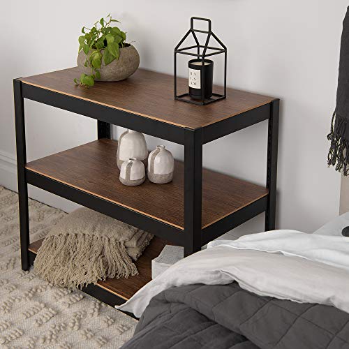 KEPSUUL Black 3 Tier Customizable Storage Shelving Unit Heavy Duty Modular Metal Organizing Utility Rack Shelves for Garage, Kitchen, Pantry, Office, Closet, Bedroom 32.1" W X 16.4" D X 29.75" H