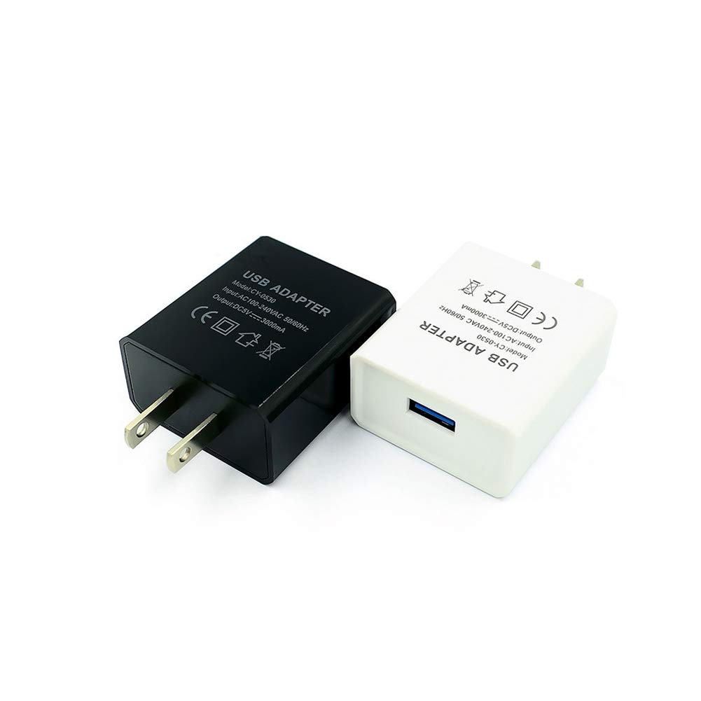 Treedix 5V 3A AC Adapter Charger Power Supply with Separable Cable ON/Off Switch USB Type-C Interface Compatible with Raspberry Pi 4B (Black)
