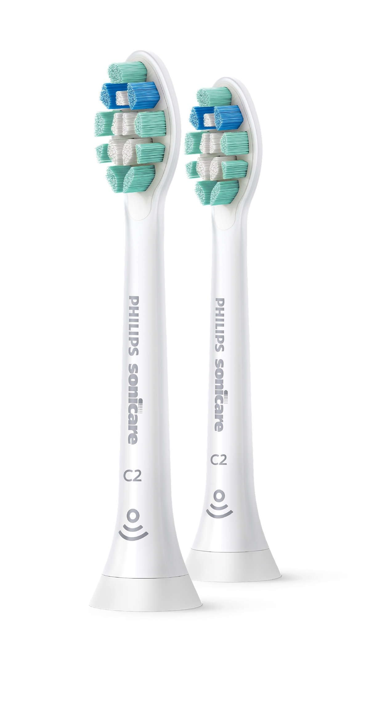 Philips Sonicare Original Brush Optimal Plaque Defense HX9022 / 10, 7X Plaque Removal, 2 Pieces