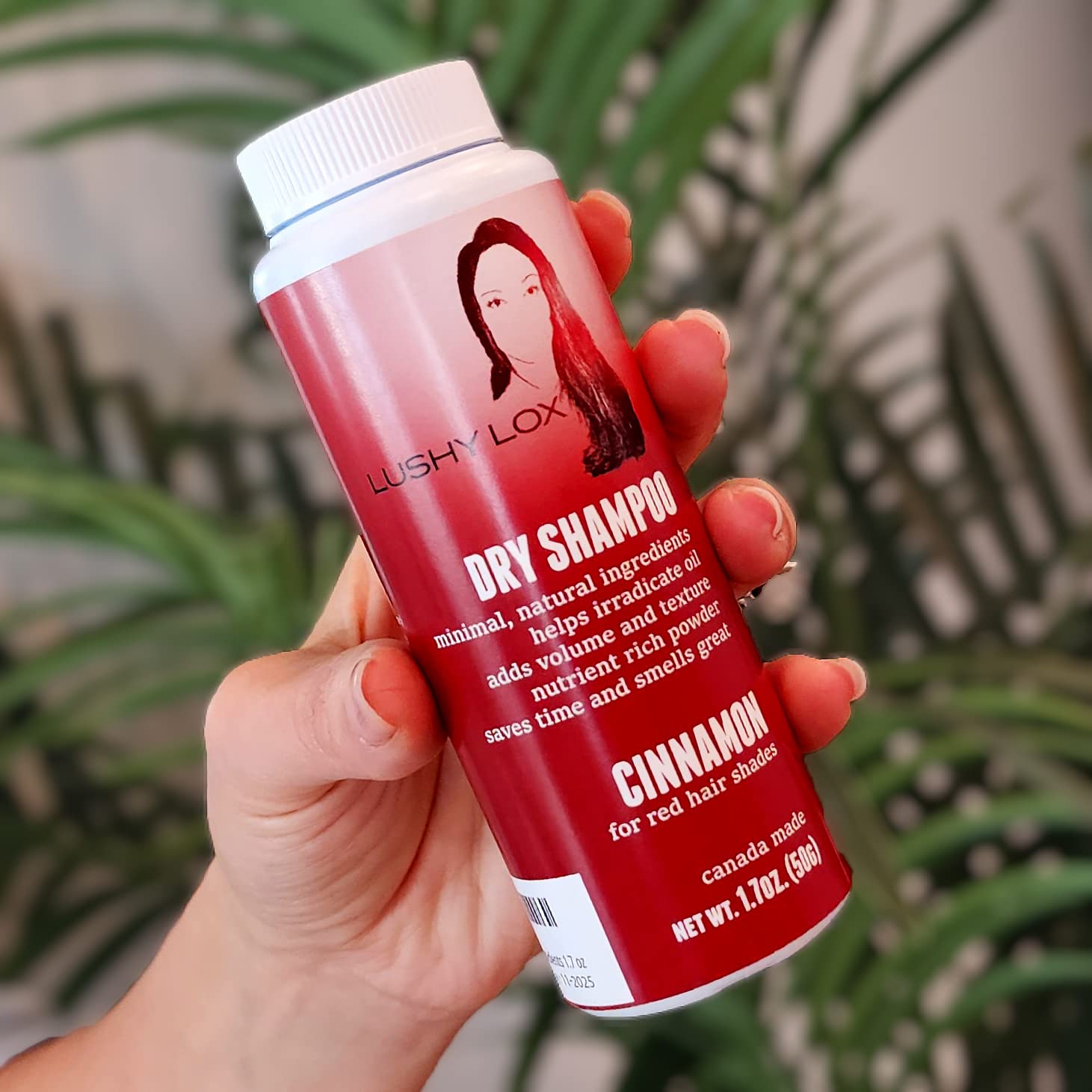 Lushy Lox Dry Shampoo Powder for Red Hair Shades - All Natural Ingredients 1.7 oz